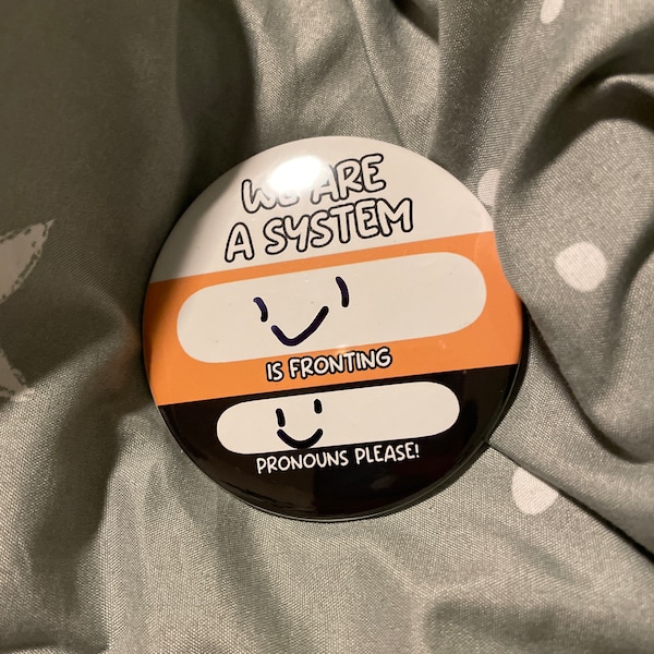 CUSTOM Dissociative Identity Disorder Dry Erase Pin Who is Fronting ...
