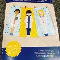 Celeste - Enchanted Paper Dolls Single Quilt Block Foundation Paper ...