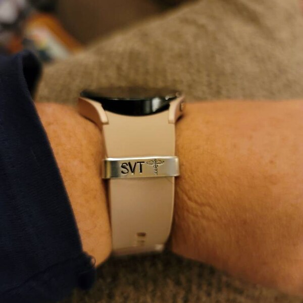 Personalized Medical Alert Watch Band Charm, Medical ID Tag, Smart ...