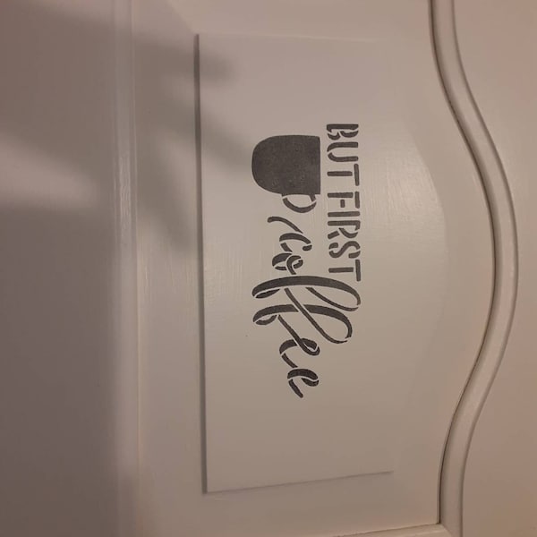 But First Coffee Stencil - but First Coffee, Sign Stencils, Coffee ...