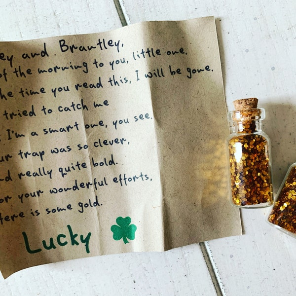 Personalized Leprechaun Letter With "gold" Keepsake - Etsy
