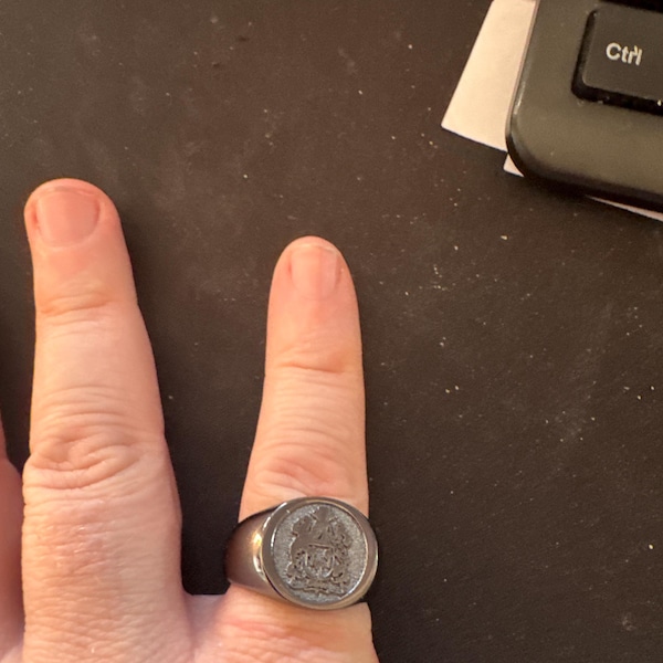 Family Signet Ring Silver Sterling 925 | Personalized Family Crest ...