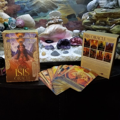 Isis Oracle Cards & Guidebook Set Tarot Card Deck Book Kit Magick Magic ...