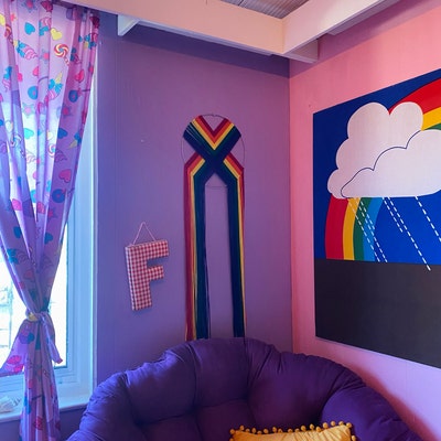 Transgender Pride Macramé Wall Hanging, Trans Pride Flag, Pride Decor ...