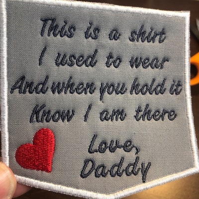 Custom Memorial Embroidery Design, This is a Shirt Machine Embroidery ...