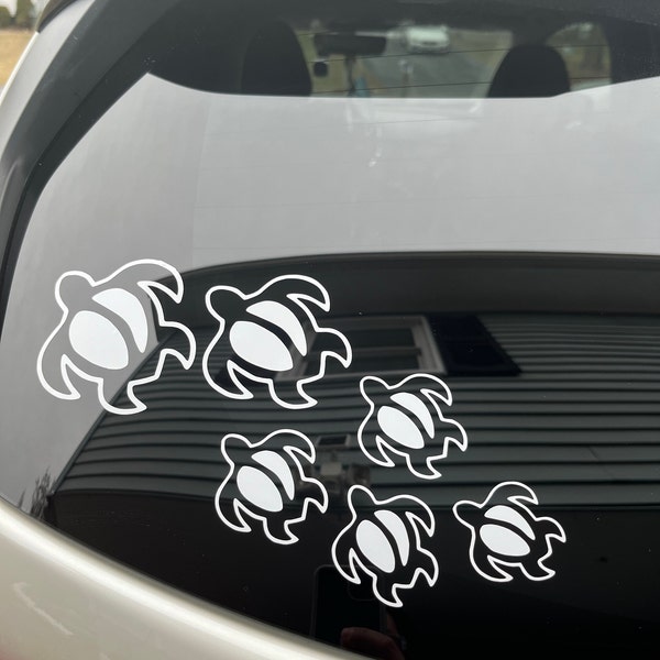 Personalized Sea Turtle Family Decal - YOUR COLOR CHOICE for Your Car ...