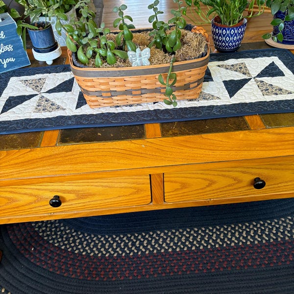 Quilted Table Runner, Quilted Fall Table Runner, Fall Runner, Quilted ...