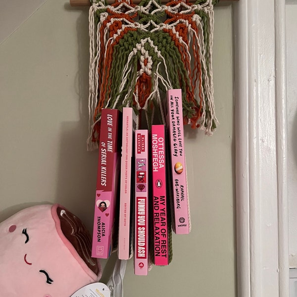 Bee Book Hanger / Knotandtyet Bookshelf / Hanging Bookshelf / Home ...
