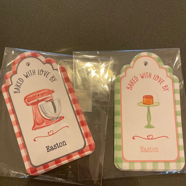 Kitchen Gift Tags! 'from the Kitchen Of' or Baked With Love' Choose ...