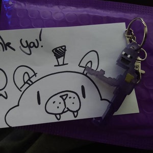 Purple Guy 'william Afton' Keychain Five Nights at Freddy's Charm - Etsy