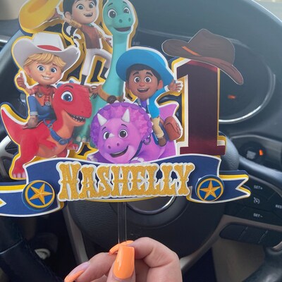 Dino Ranch Cake Topper / Dino Ranch Party / Dino Ranch Centerpiece - Etsy