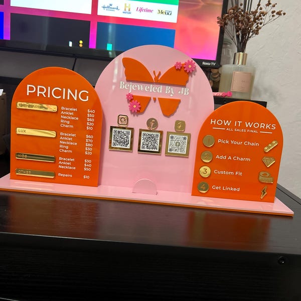 Permanent Jewelry How It Works Poster Design | Groovy Banner Editable ...