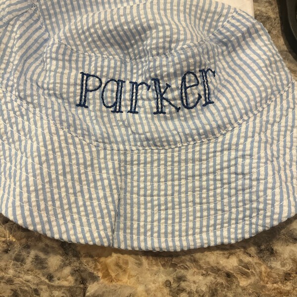 Toddler Bucket Hat, Monogrammed Bucket Hat, Bucket Hat With Tie - Etsy