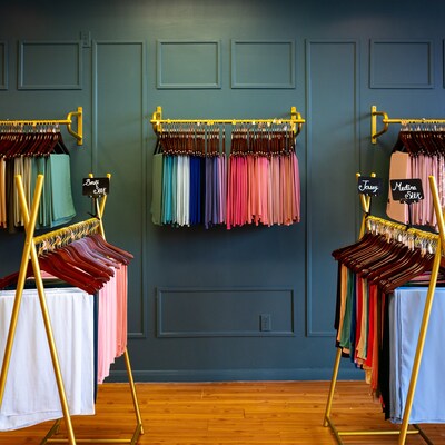 Wall Mounted Clothing Rack, Industrial Metal Retail Display, Custom ...