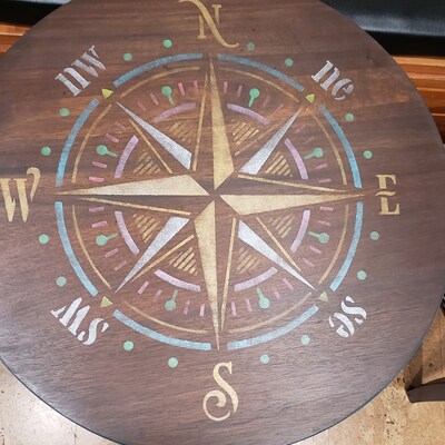 Compass Rose Stencil Reusable Compass Rose Stencils, Large Compass Rose ...