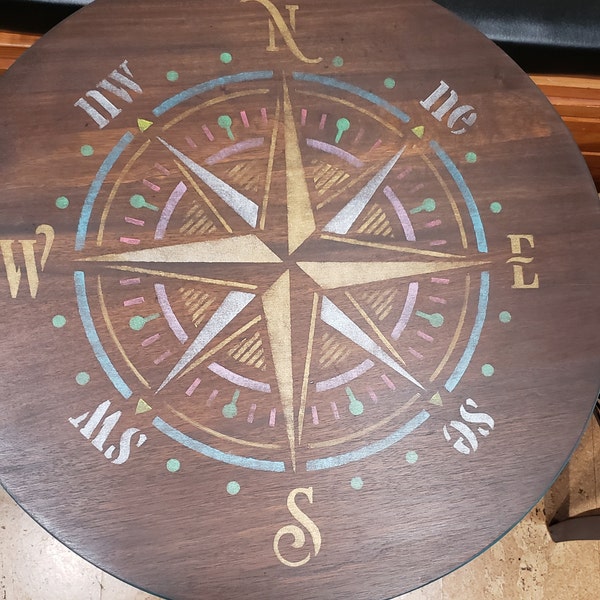 Compass Rose Stencil - Reusable Compass Stencils, Large Compass ...