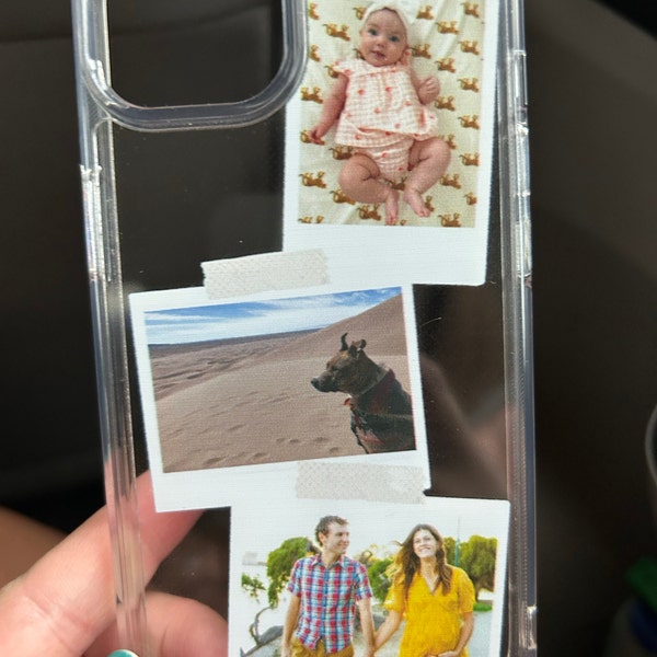 Custom Pictures Clear Phone Case for iPhone 17 16e 15 14 13 12 Mini SE ...