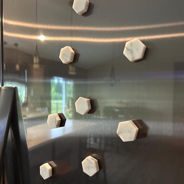 Eight Marble Hexagon Coasters | Set of 8 - Etsy