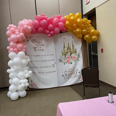 Blue Silver Princess Book Backdrop Birthday Bridal Shower - Etsy