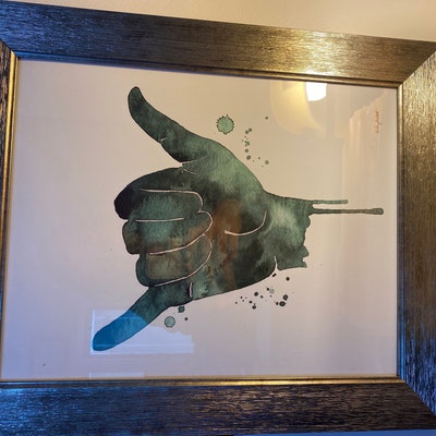 Shaka Sign Print, Hang Loose, Watercolor Painting, Shaka Wall Art, Surf ...