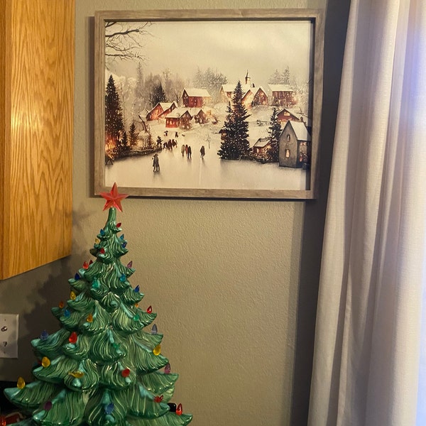 Winter Print | Watercolor Christmas Painting | PRINTABLE Wall Art ...