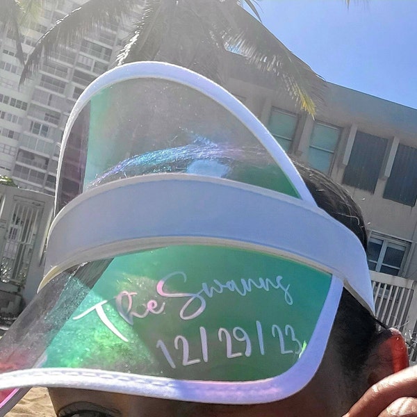 Bachelorette Visors, Bride Visor, Bachelorette Party Sun Visors, Beach ...