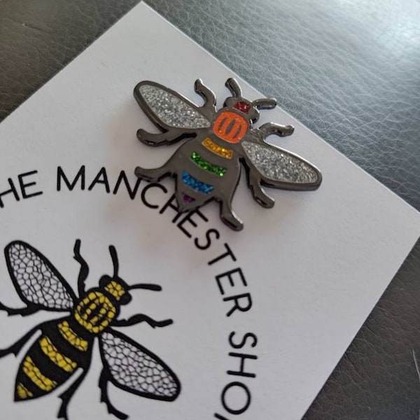 Manchester Worker Bee Sticker - Vinyl Sticker Mancunian Gift Car ...
