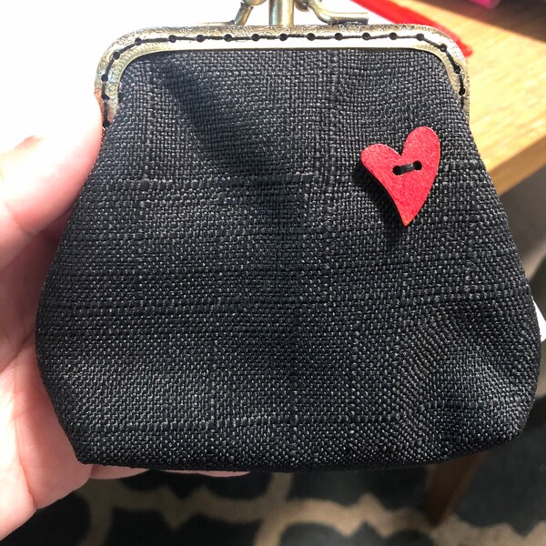 Double Kiss Lock Purse, Personalized Women Gift, Kiss Lock Coin Purse ...