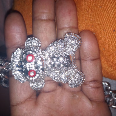 NBA Youngboy Monkey 18k Gold/white Gold CZ Diamond Hiphop Iced Pendant ...