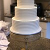 Three Tier Horizontal Lines Texture Faux Wedding Cake - Etsy