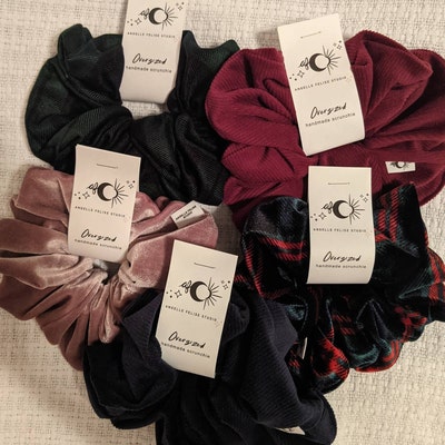 Red and Black Plaid Scrunchie Oversized & Basic Scrunchies - Etsy