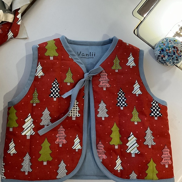 Children's Quilted Vest Sewing Pattern & Tutorial (PDF) - Etsy