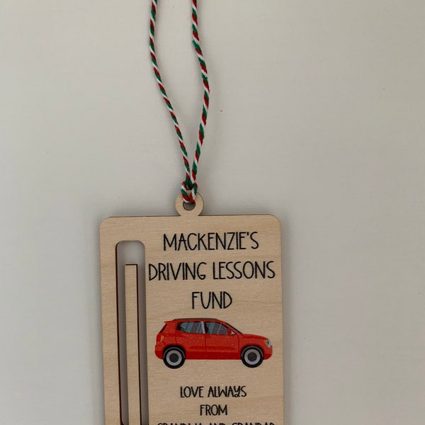 Money Gift Holder - Driving Lessons Fund Gift - New Car Fund - Driving ...