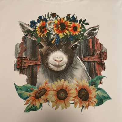 Sunflower Goat Png, Watercolor Goat PNG, Instant Download, Sublimation ...