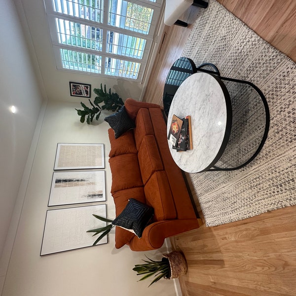 HALF MOON Textured Plaster Wall Art Minimalist Art White Textured Wall ...