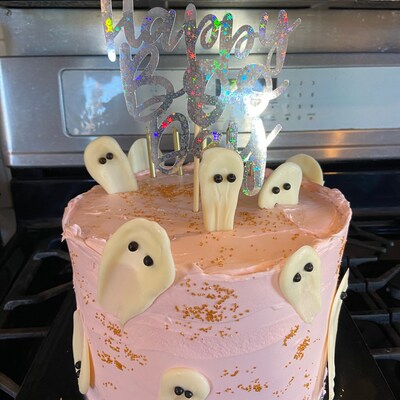 Happy Boo Day. Pink Halloween. Pastel Halloween. Modern Halloween ...