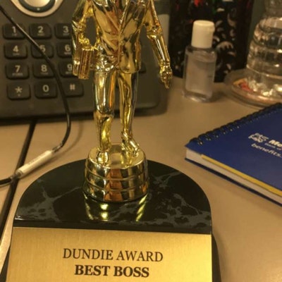 BEST BOSS Dundie Award Trophy the Office TV Show Michael Scott Dunder ...