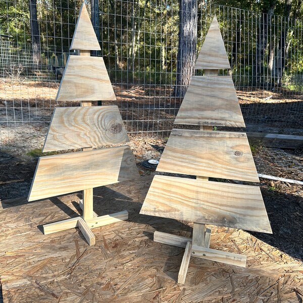 DIY Mini Christmas Tree Building Plans: 1x6 Board (PDF) - Etsy