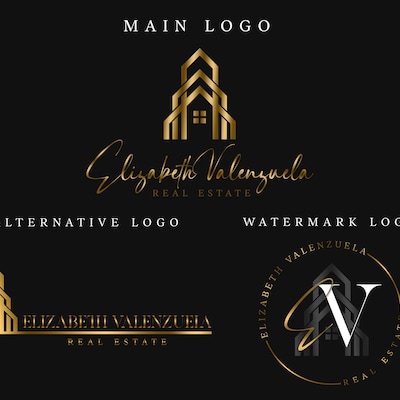 Real Estate Logo Realtor Logo Premade Logo Gold Real Estate - Etsy