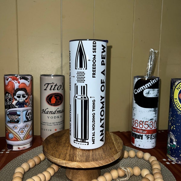 Bullet Anatomy Tumbler Design, for 20oz Tumblers, Sublimation Design ...
