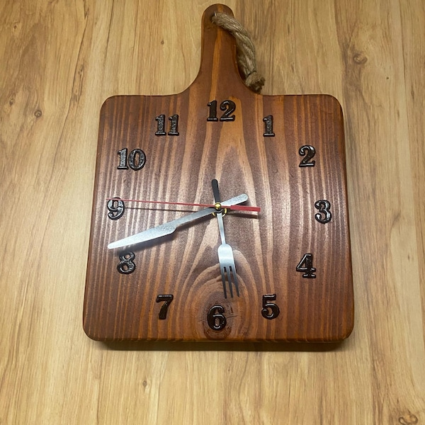 Table Clock. Rustic Modern Desk Clock. Standing Upright Rectangle Shelf ...