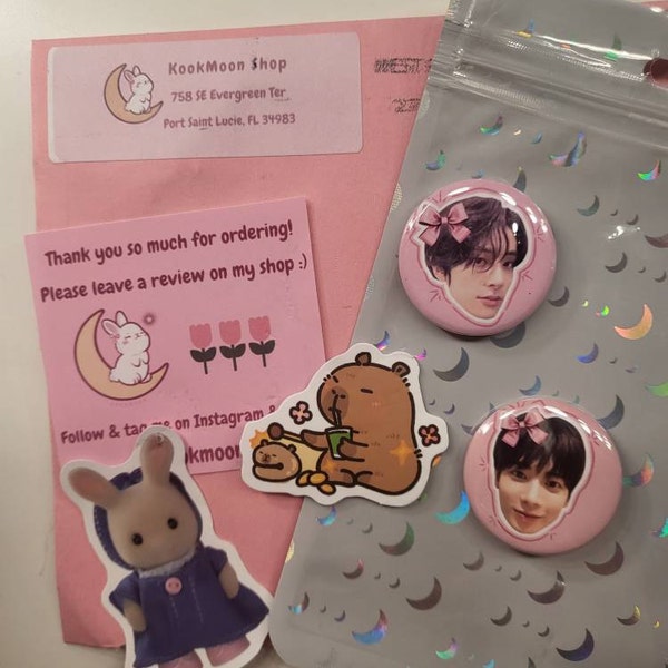 TXT Bow Buttons - Etsy