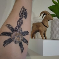 3D Printed Hand-painted Goat of Warding Statue Figure Inspired by ...