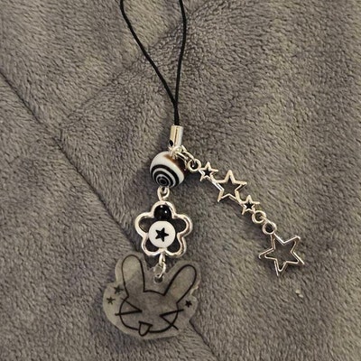 Blue Pink Purple Aesthetic Y2k Beaded Star Keychains - Etsy