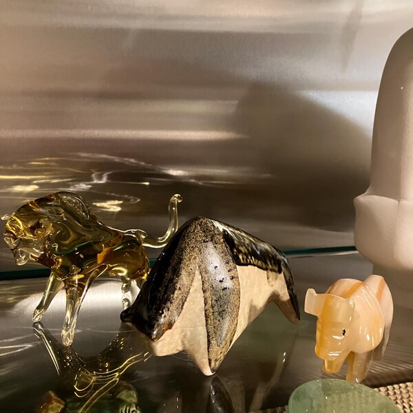 Holmegaard Art Glass Eskimo Inuit Lead Crystal Figure Signed Danish 4 ...