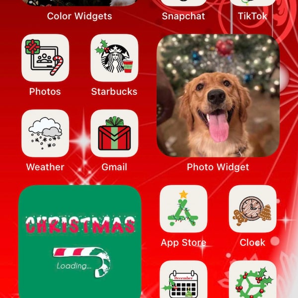 Christmas Aesthetic App Icons | Christmas Apps | Christmas Cheer App ...