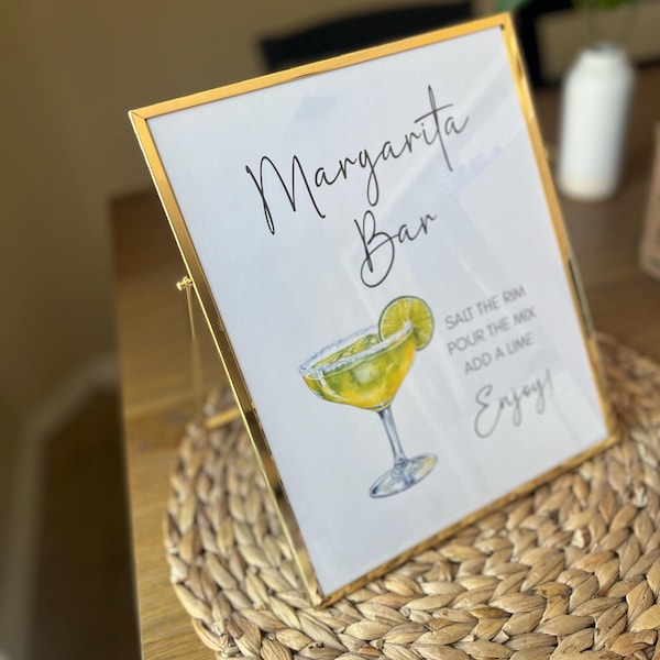 Graduation Shirley Temple Bar Sign, Minimalist Table Sign, Mocktail ...