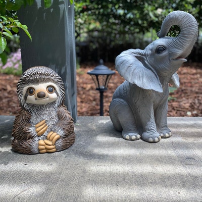 Ceramic Sloth Large Size Sloth Spring Decor Yard Art Sloth Gift - Etsy