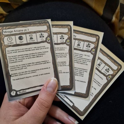Printable Monk Blank Spell Cards Dnd 5e Full Colour Fillable PDF - Etsy
