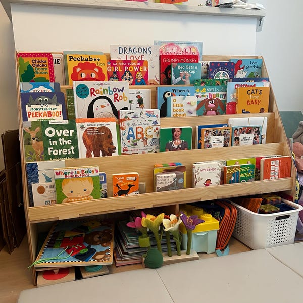 Corner Shelf Montessori Toy Shelf Corner Toyshelf Montessori Wooden ...